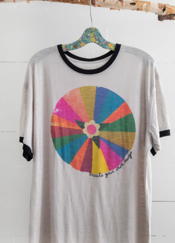 Ringer Oversized Tee | Rhonda J’s Design Shop